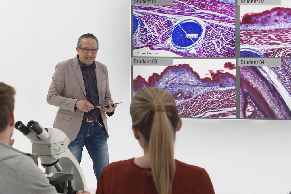 Leica EZ4 W & EZ4 E Educational stereo microscopes for college ...