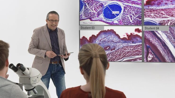 Leica EZ4 W & EZ4 E Educational stereo microscopes for college ...